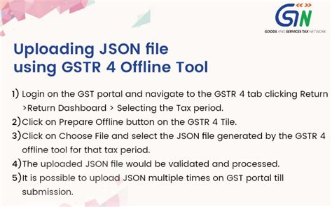 Guide To Download Upload Json File Using Gstr 4 Offline Tool