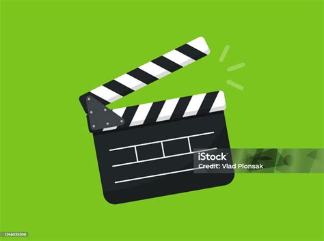 영화 클래퍼 보드 영화 촬영 및 영화 제작을위한 영화 박수 보드를 열었습니다 영화 클래퍼 프론트 뷰 벡터 Documentary Film에 대한 스톡 벡터 아트 및 기타