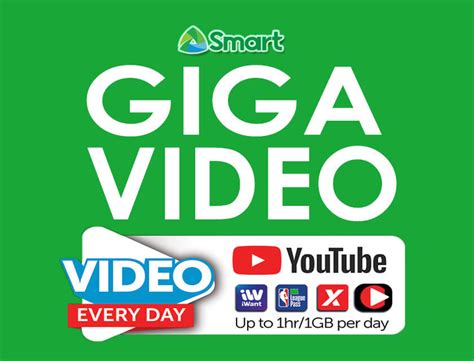 Smart GIGA VIDEO Promo - 1GB/Day Video Every Day plus Data
