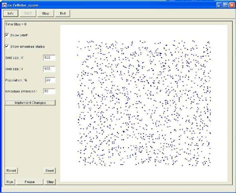 The Interface Of The Dicty Cellular Automaton Program Download Scientific Diagram