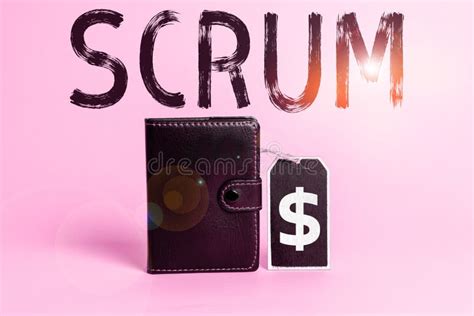 Conceptual Display Scrum Word For Handwriting As Distinct From Print