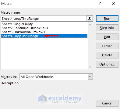 Excel VBA To Loop Through Range Until Empty Cell Examples
