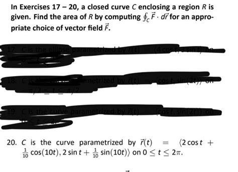 Solved In Exercises A Closed Curve C Enclosing A Chegg