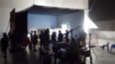 Blurry Footage To Represent Overview Working For Video Production In Studio Stock