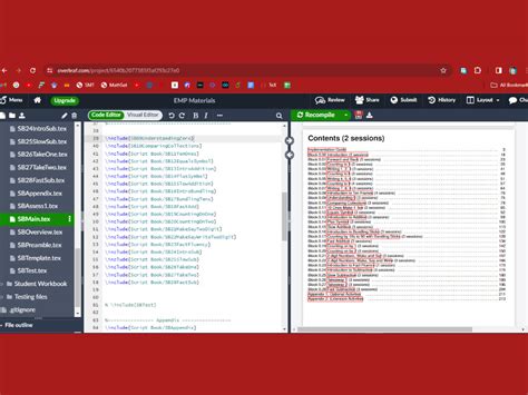 a latex overleaf and pdf file upwork