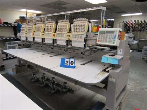 Swf Embroidery Machine 6 Head Mdl Swfb Uh1506c 45 Sn C6341010 110 V