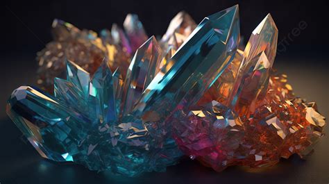 3d의 결정 구조 다이아몬드 결정 고화질 배경 일러스트 및 사진 무료 다운로드 Pngtree