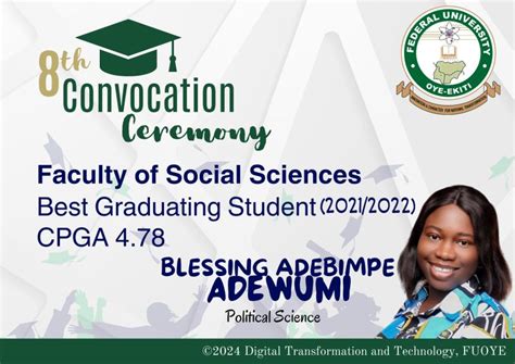 Digital Transformation And Technology Federal University Oye Ekiti On Linkedin Fuoyegrad2024