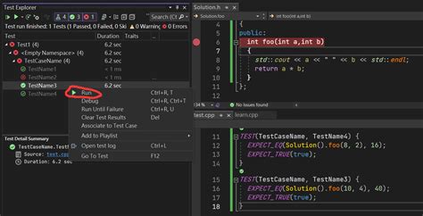 C How To Run Single Google Test In Visual Studio Stack Overflow