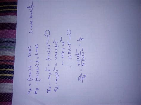 two circular loops a and b of radii r and 2r respectively are made of