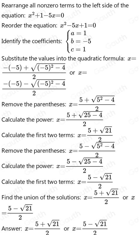 solved select the two values of x that are roots of this equation x 2