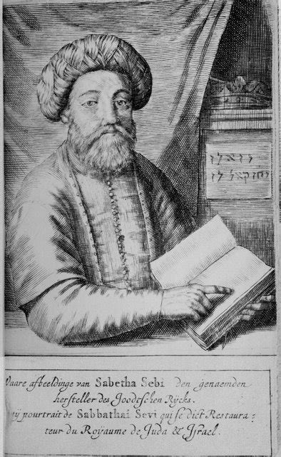 Portrait Of Sabbatai Zvi From Thomas Coenen Ydele Verwachtinge Der Joden…sabethai Zevi