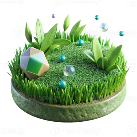 Stunning Rustic Green Grass Patch Cutout For Landscape Design High