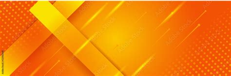 Abstract Minimal Orange Background Simple Background With Halftone Hexagon Dot Line Wave And