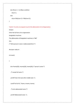 Basic C Programming Lab Practice PDF Programming Languages Computing