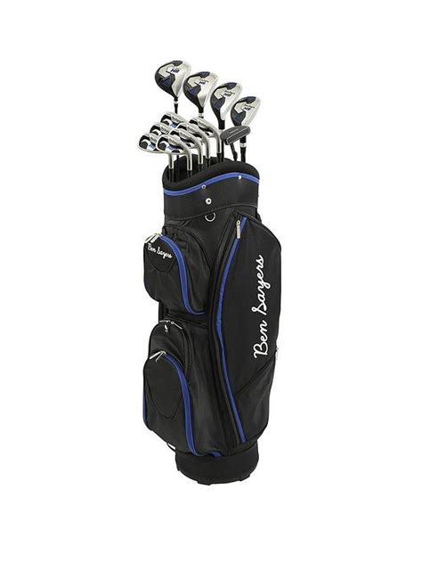 Ben Sayers M8 Package Set Golf Cart Bag Black Blue Graphite