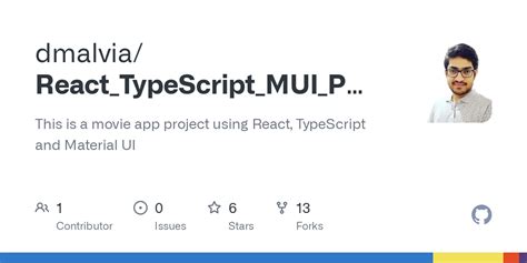 Github Dmalviareacttypescriptmuiproject This Is A Movie App