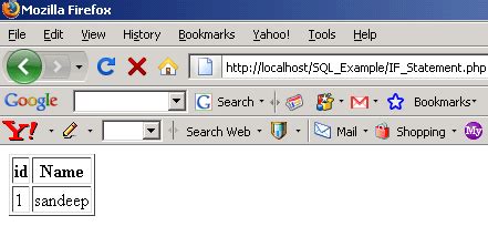 PHP SQL IF Statement
