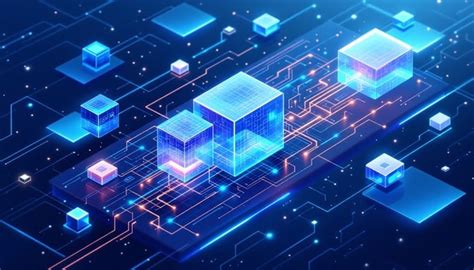 Free Digital Blocks Flow Photo Technology Digital Network Download At Stockcake