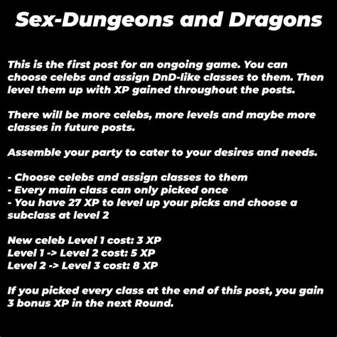 Sex Dungeons And Dragons R Celebeconomy