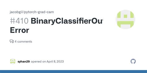 binaryclassifieroutputtarget error · issue 410 · jacobgil pytorch grad
