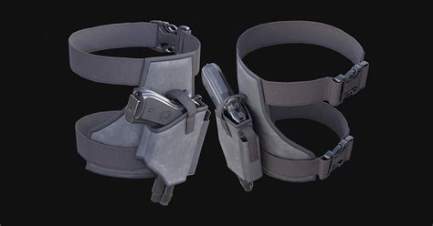 19 Holster Malefemale Rigged Humanoid Skeleton 3d Characters