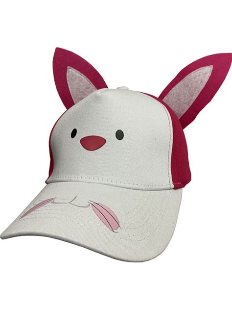 Pink Easter Bunny Baseball Hat With Ears