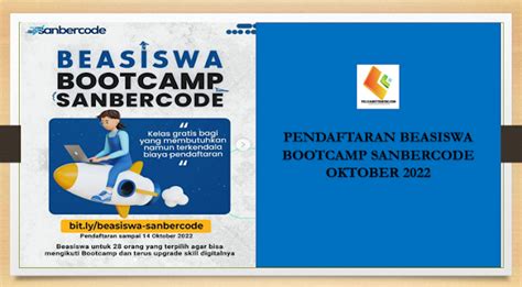Dibuka Pendaftaran Beasiswa Bootcamp Sanbercode Oktober 2022