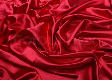 Roter Seide Stoff Hintergrund Stock Bild Colourbox