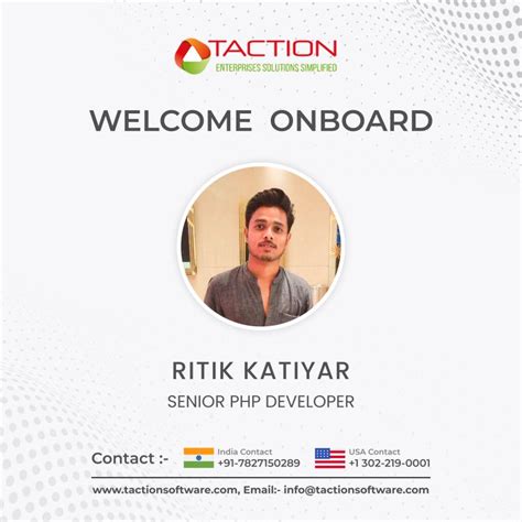 Dahooks Technologies Formerly Taction Software On Linkedin Newjoiners Wlcomeonboard