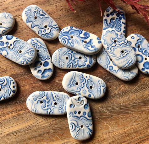 Delft Toggle Buttons Delft Buttons Blue Toggle Button Toggle Coat