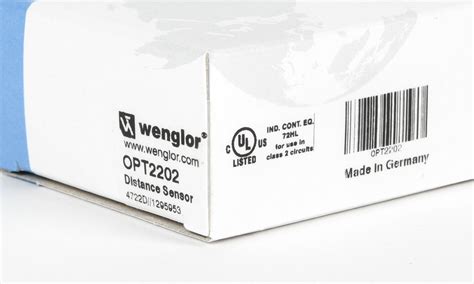 Ultrasonic Proximity Sensor Rectangular 30 400mm Range PN OPT2202 AutomationDirect