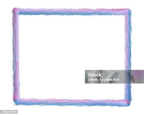 rectangular square frame made of natural blue fiber texture stock