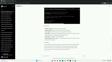 Selenium User Agent Chrome Youtube