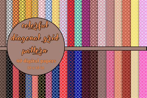 Colorful Diagonal Grid Pattern Graphic By Lam Designs · Creative Fabrica