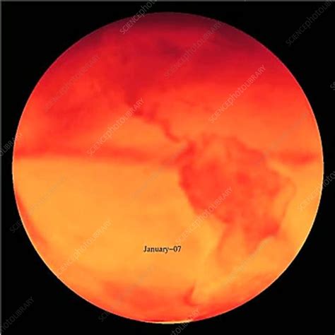 Global Insolation Stock Video Clip K002 7356 Science Photo Library