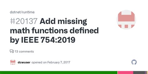 Add Missing Math Functions Defined By Ieee 7542019 · Issue 20137