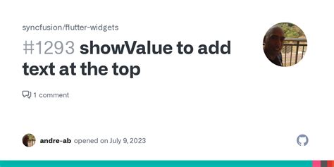 Showvalue To Add Text At The Top · Issue 1293 · Syncfusionflutter