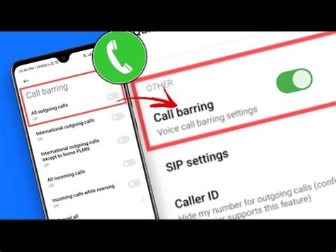 How To Turn On Turn Off Call Barring On Android YouTube