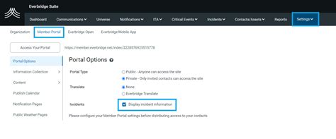 Ebs Displaying Incident Notifications To Contacts In The Everbridge