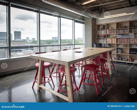 modern office creative brainstorming space stock illustration
