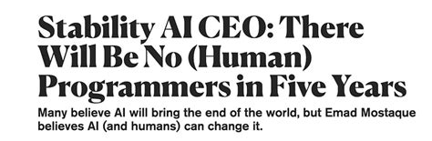 There Will Be No Programmers In 5 Years By Hamza Rizwan Mar 2024 Medium