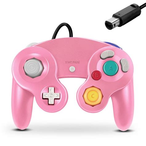 Fiotok Gamecube Controller Classic Wired Controller For Wii Nintendo Gamecube Pink Everymarket
