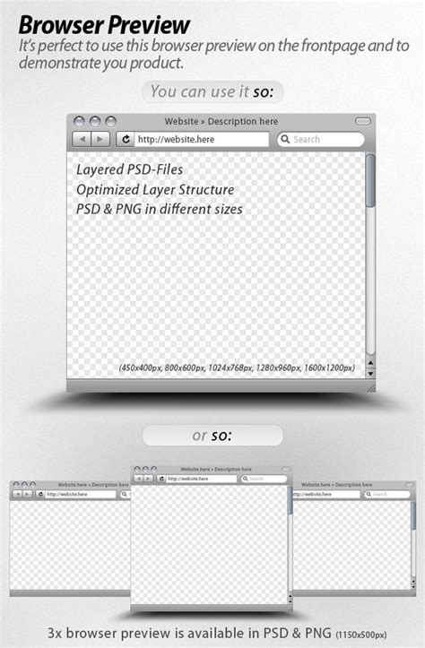 Browser Interface Template By Serega On Deviantart
