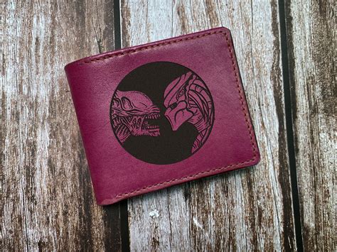 Predator Alien Symbol Wallet Xenomorph Monster Horror Mens Wallet