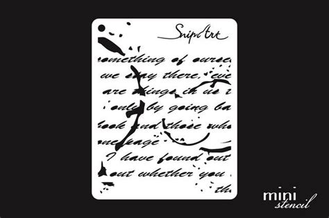 Snipart Mini Stencil Script Vintage Retail