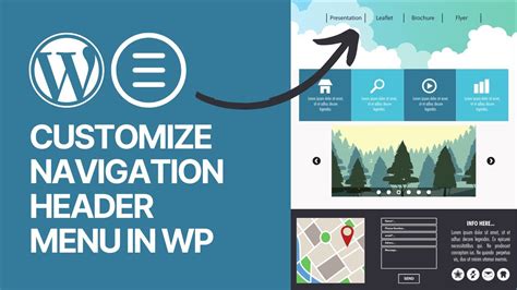 How To Change Edit Customize Navigation Header Menu In Block