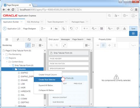 Le Tutoriel De Oracle APEX Tabular Form Devstory Net