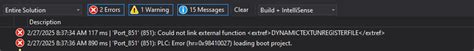 Twincat Adding A Text List To The Project Causes Plc Not To Run Stack