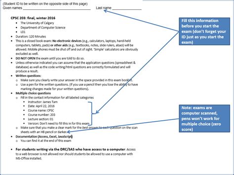 Cpsc 203 Midterm Information